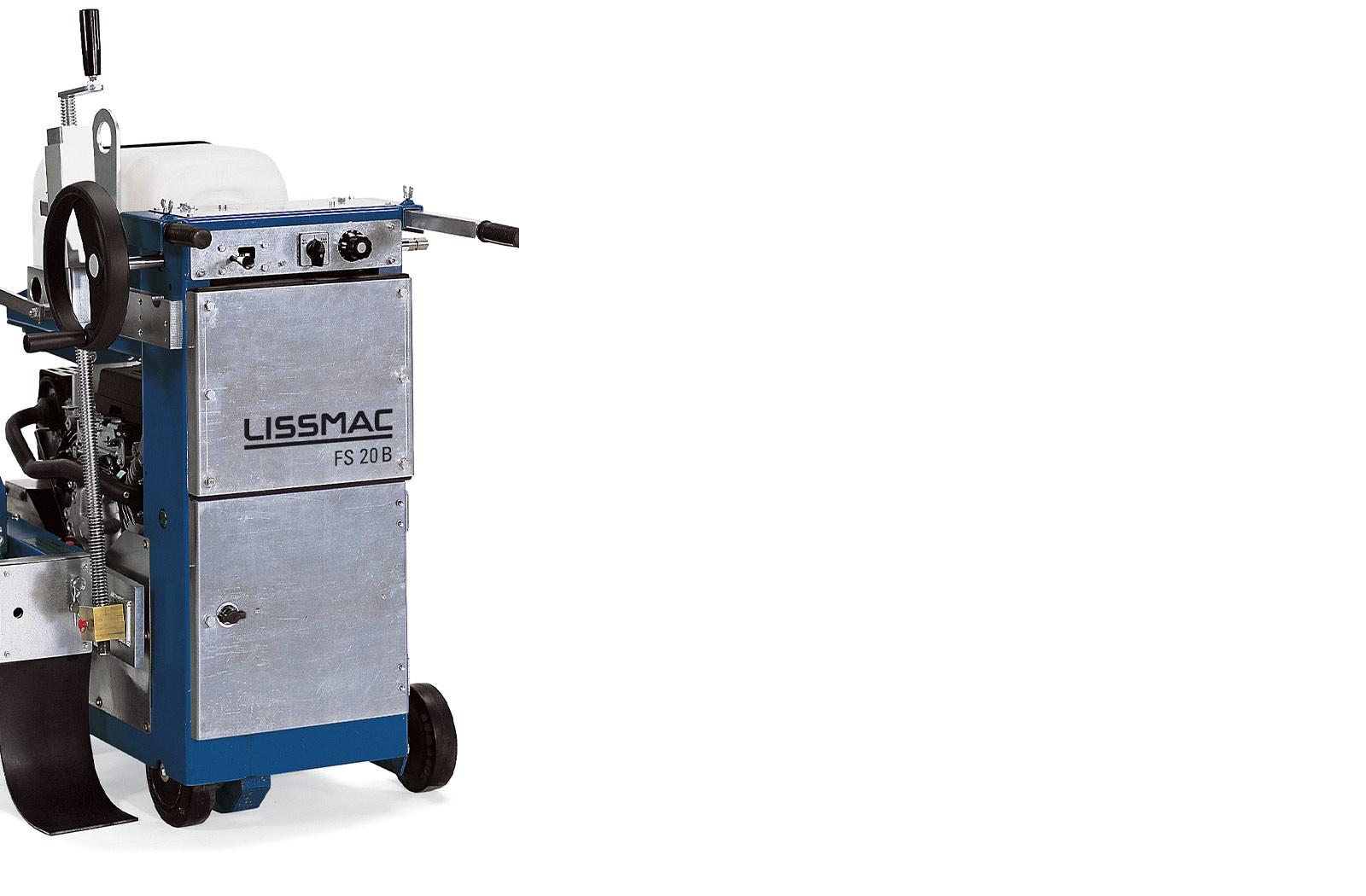 Petrol floor saw for asphalt and concrete