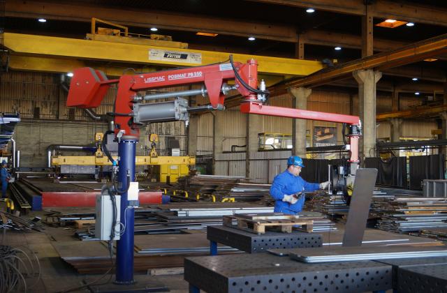 Steel plate handling