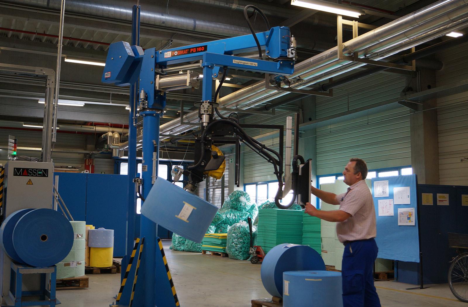 Textile roll handling