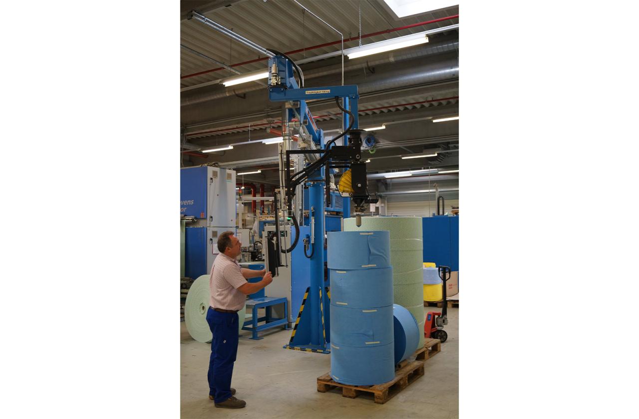 Textile roll handling