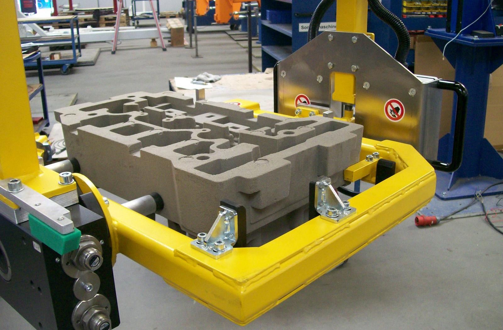 Handling of casting cores