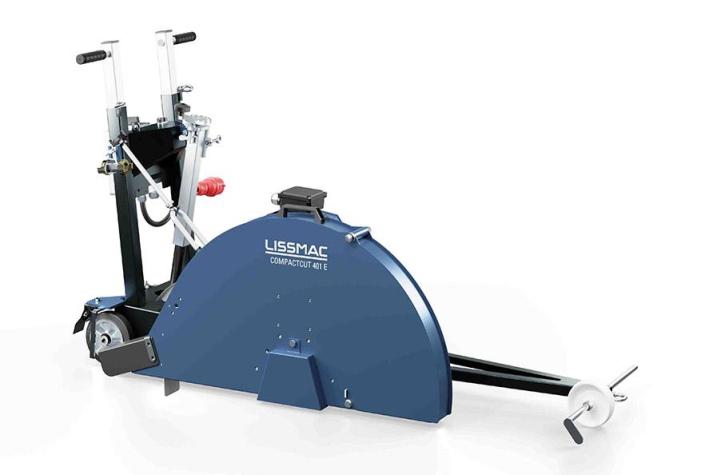 Electric floor saw for asphalt and concrete